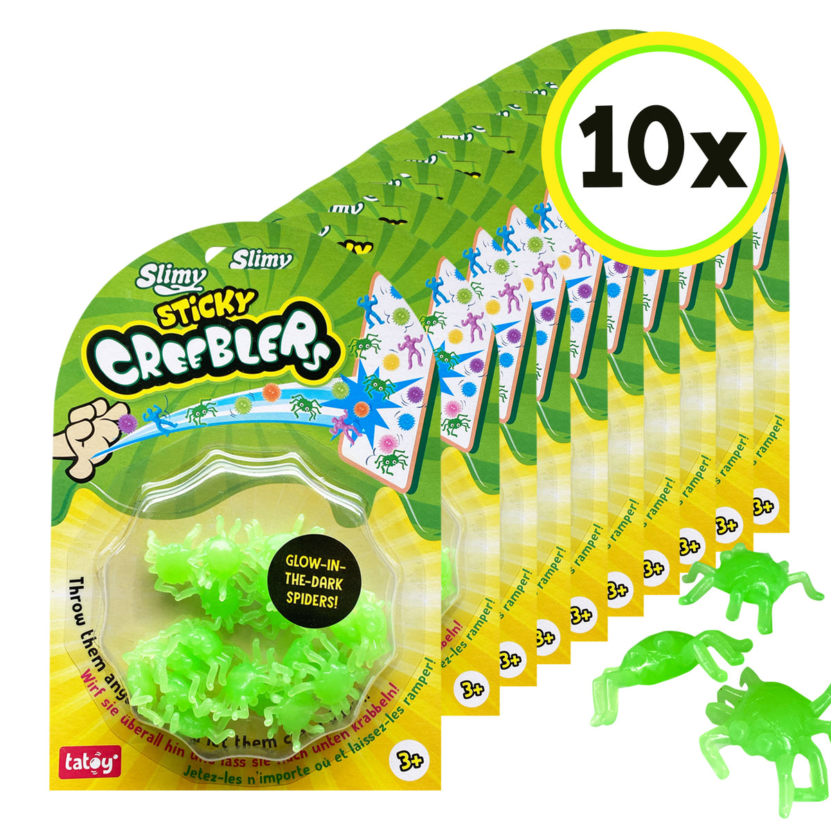 SLIMY Sticky GID Spider Creeblers - Kindergeburtstag 10-fach Pack ...